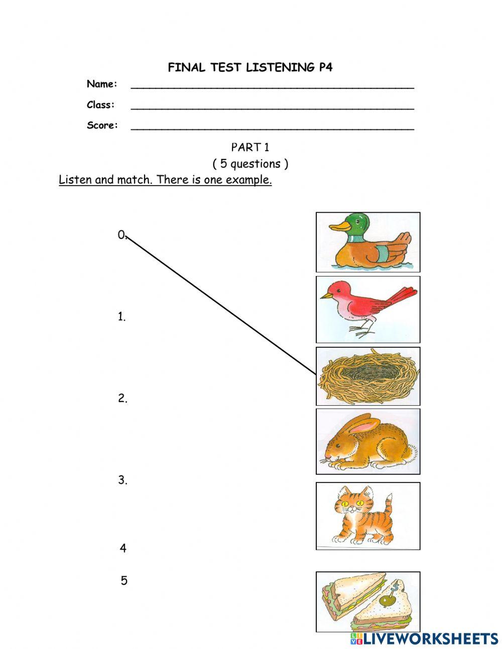 1 online exercise for 1 | Live Worksheets