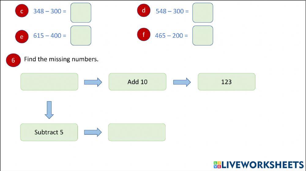13.11.21 yr2 maths online exercise for | Live Worksheets