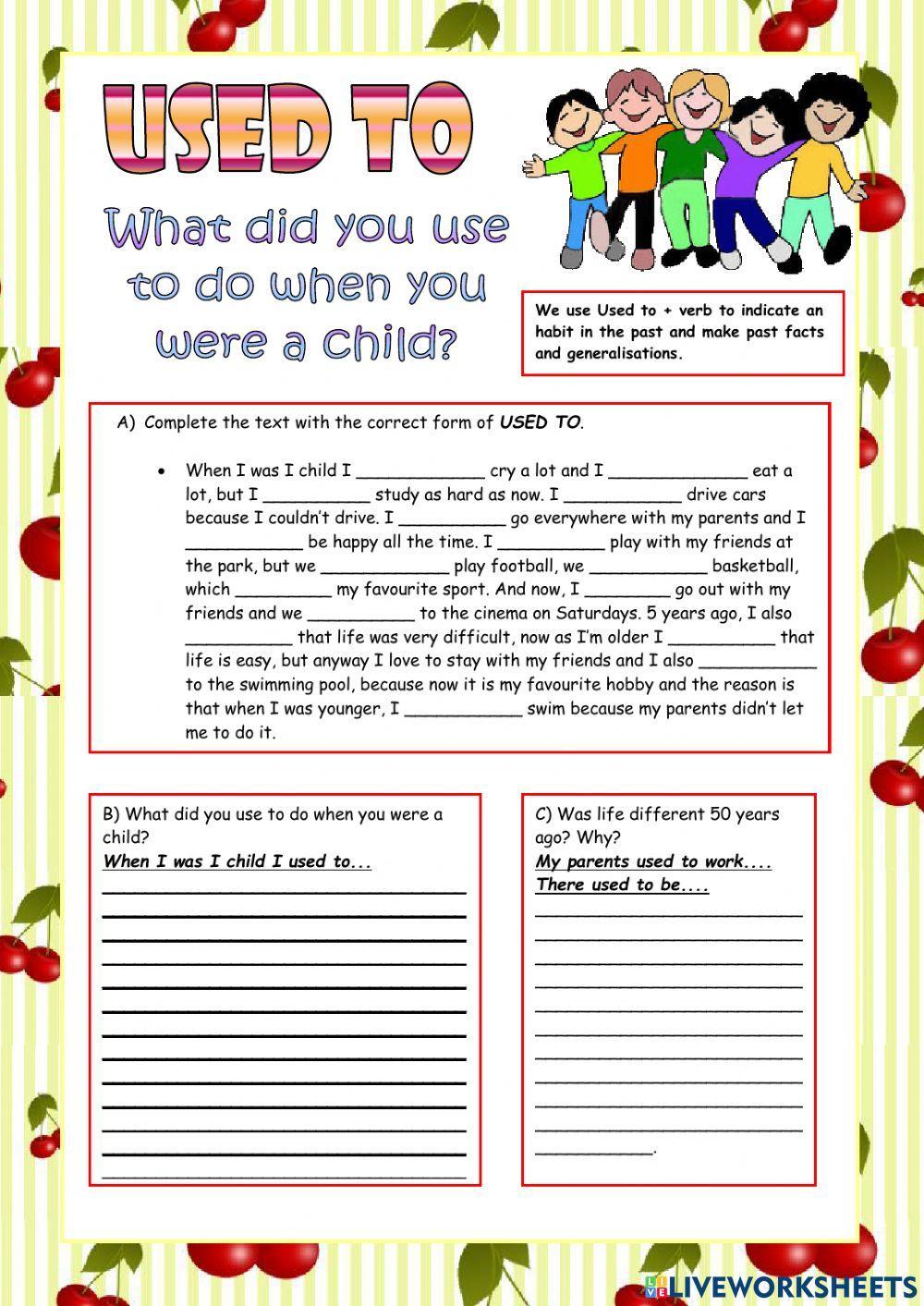 1636394 | Used to | hagumichan | LiveWorksheets