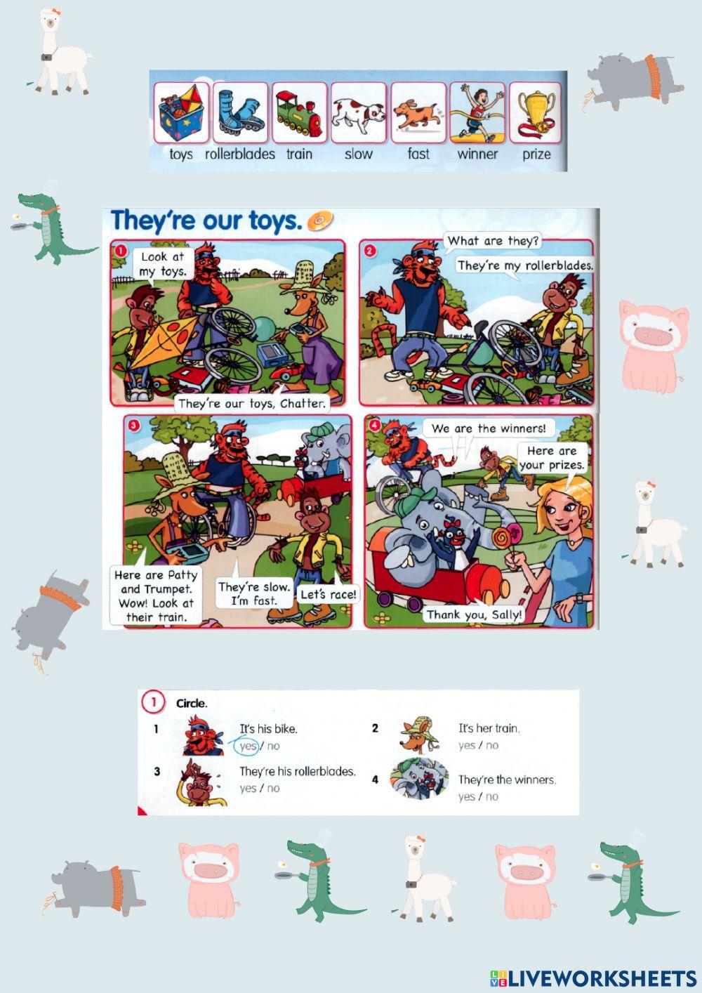 1636580 | Possesive adjectives OUR THEIR YOUR | darynych