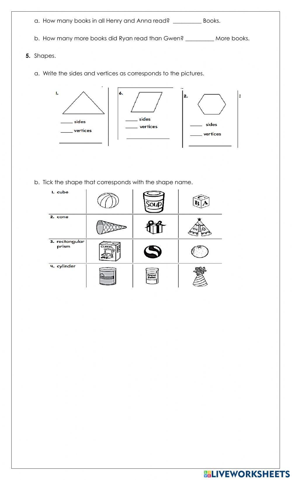 4th term final test interactive worksheet | Live Worksheets