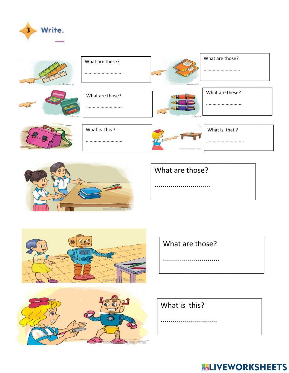 This that these those online exercise for | Live Worksheets