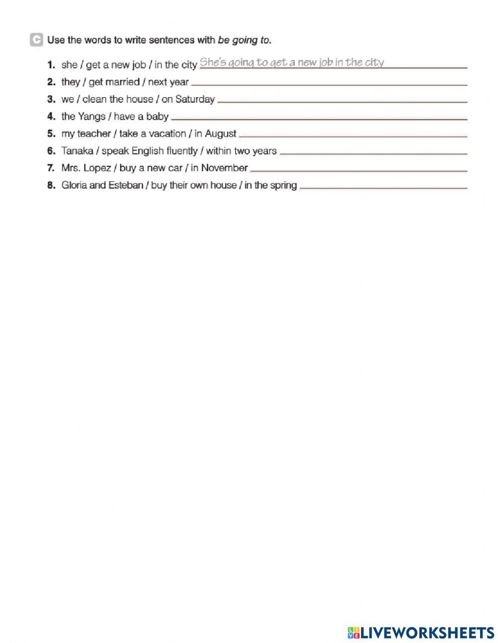 A1-007 Unit 8A activity | Live Worksheets