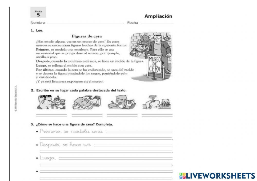 Compresion lectora exercise for grade 4 | Live Worksheets