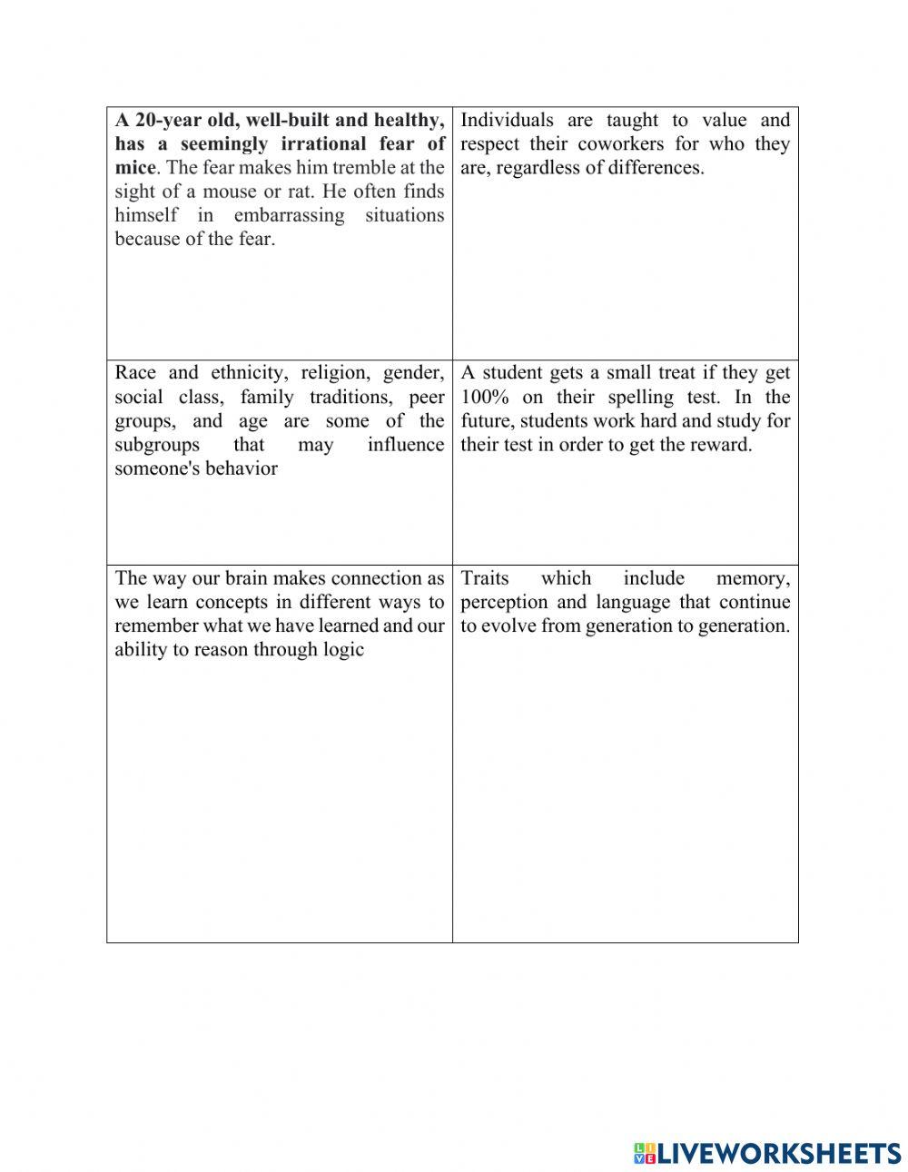 case study 1 online exercise for | Live Worksheets