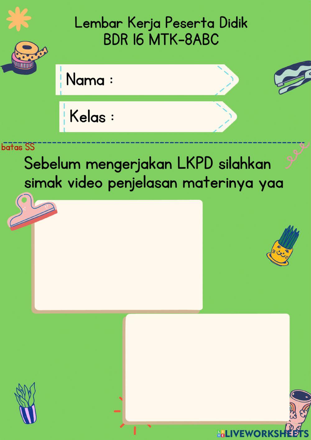 Spldv interactive exercise for 8 | Live Worksheets