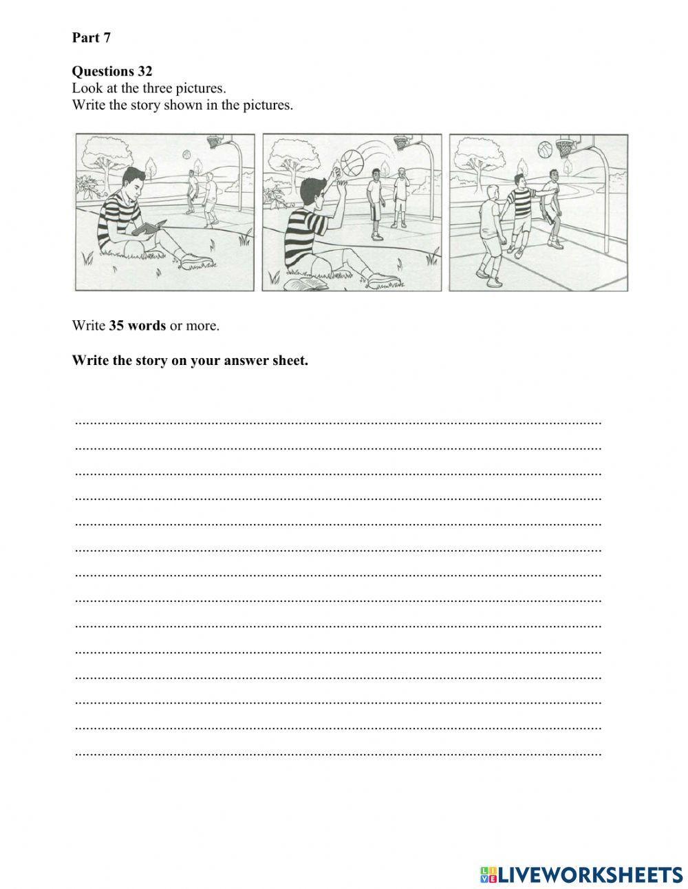 FINAL READING - WRITING TEST - KEY 5 online exercise for | Live Worksheets