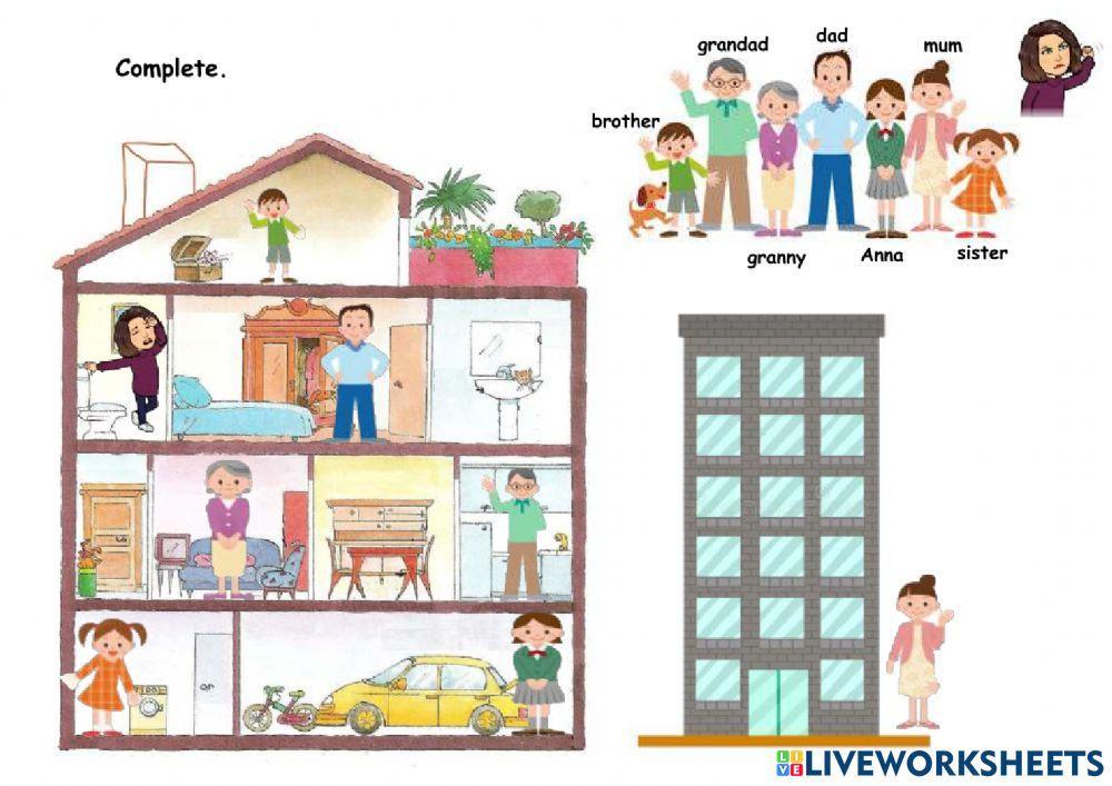 House writing | mabenro | Live Worksheets