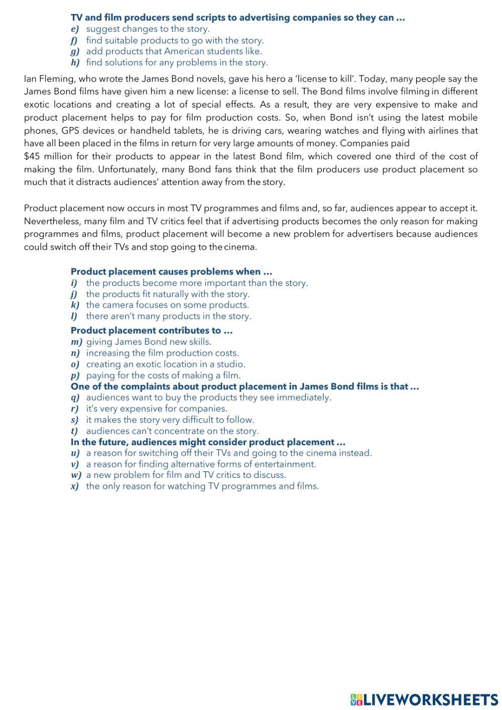 Reading comprehension online exercise for 2 bat | Live Worksheets