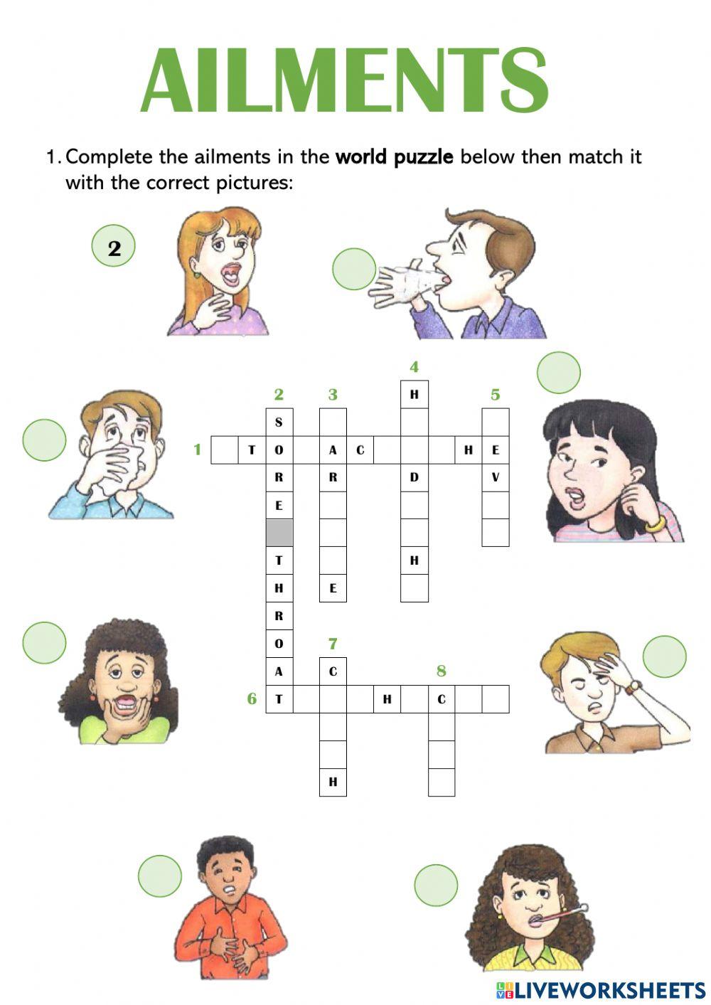 4002536 | AILMENTS | Liszeth | LiveWorksheets