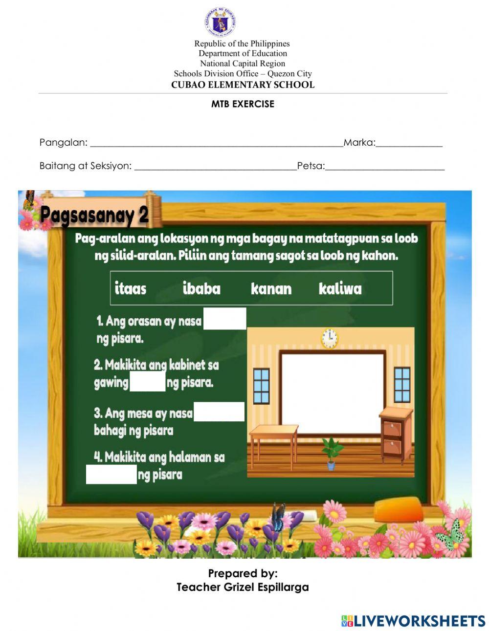 Pagbibigay Interpretasyon Sa Mapa Worksheet Live Worksheets Modafinil24