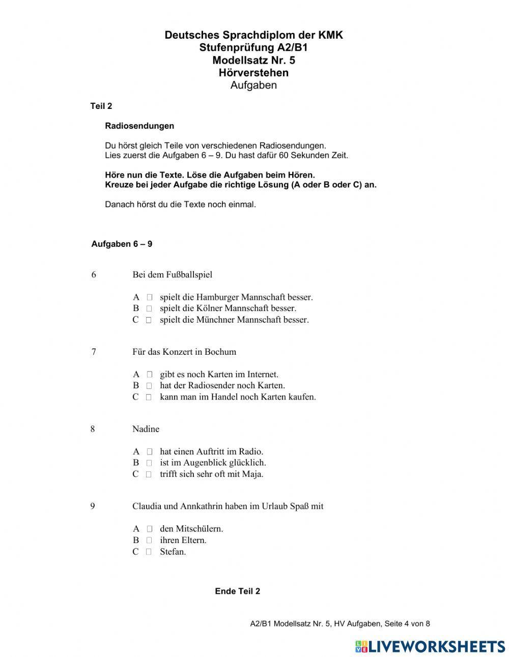 HV DSD1 Nr.5 worksheet | Live Worksheets