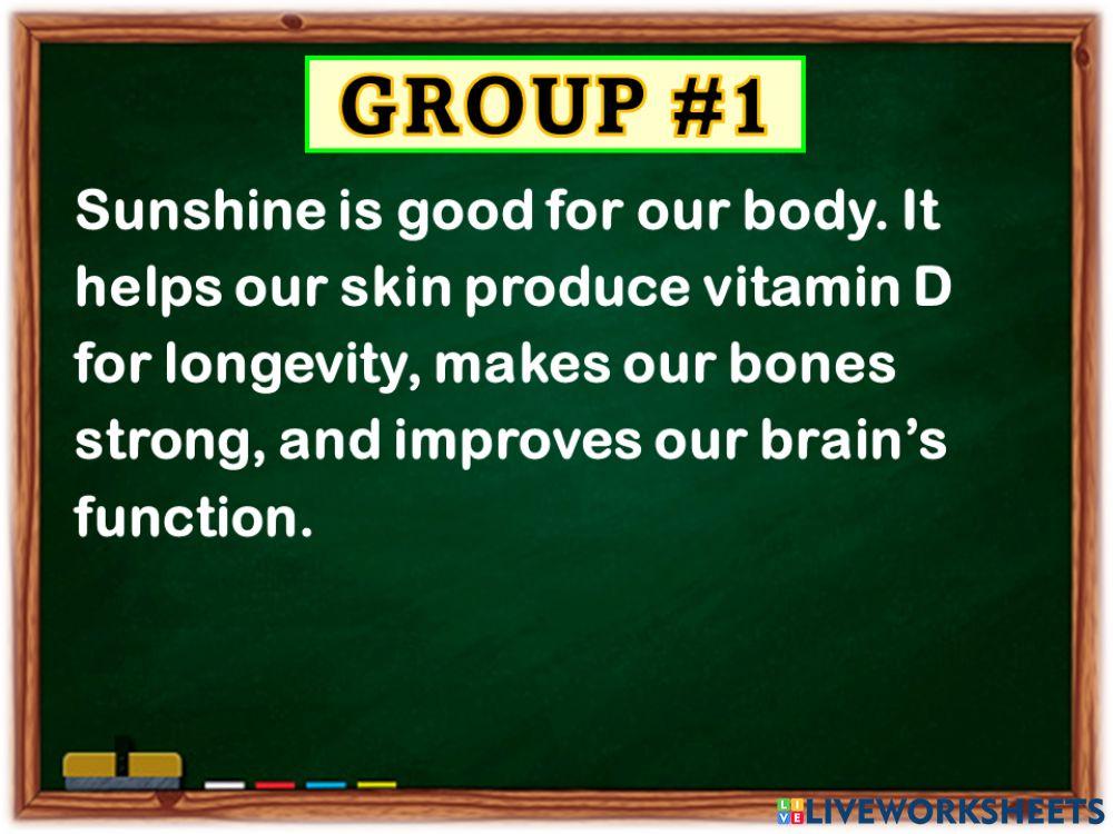 ENGLISH-GROUP1 online exercise for | Live Worksheets