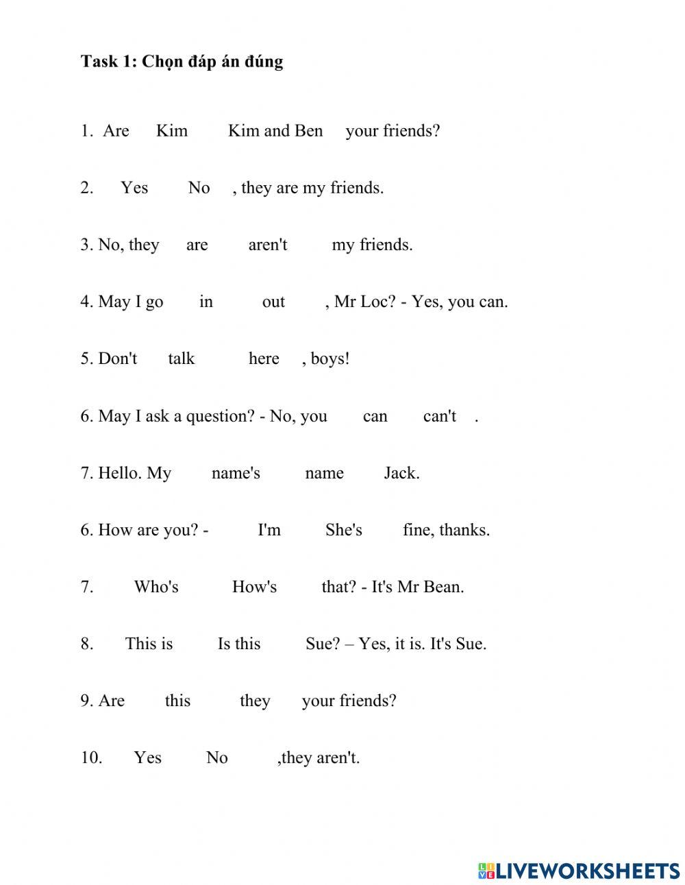 Worksheet - No.6 - Unit 6 English 3 online exercise for | Live Worksheets