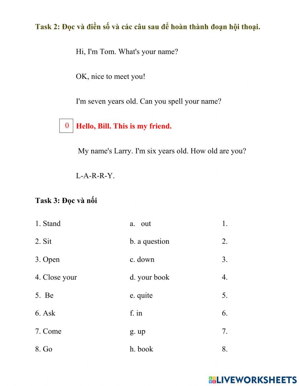 Worksheet - No.6 - Unit 6 English 3 online exercise for | Live Worksheets