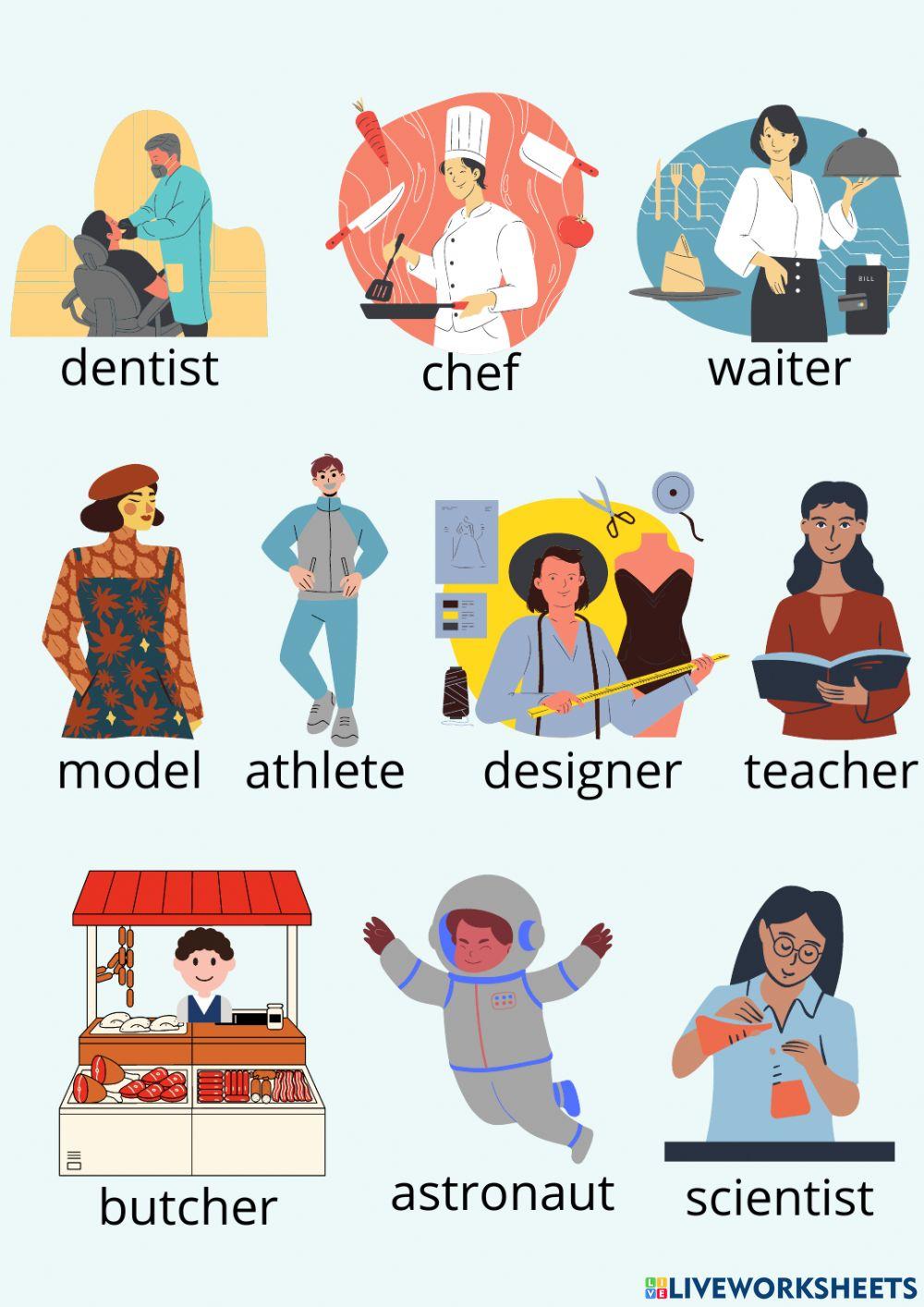 Occupation 1644115 | Teacher_JiaNing | Live Worksheets