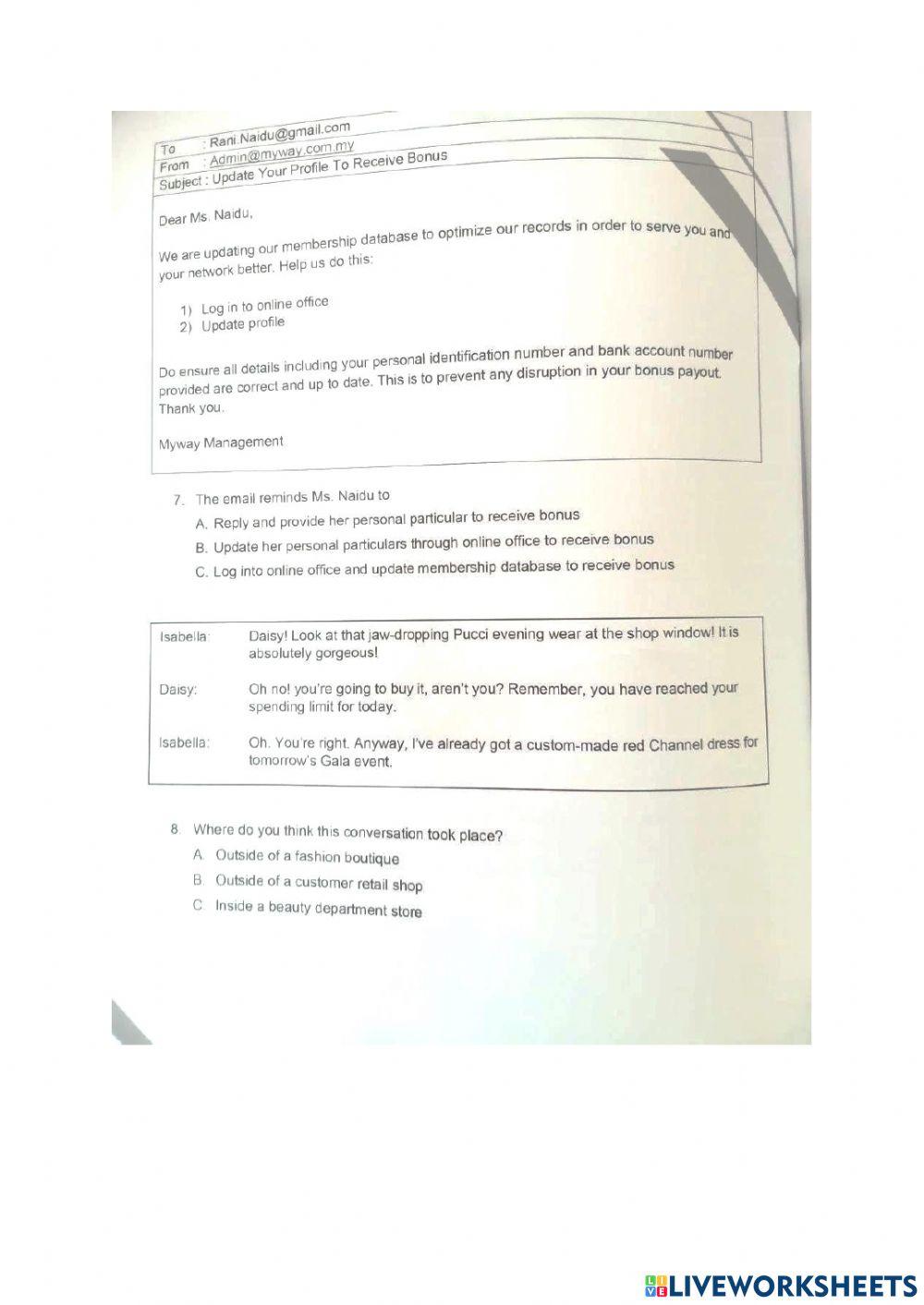 Revision for trials paper 1 1644267 | Banu Priya