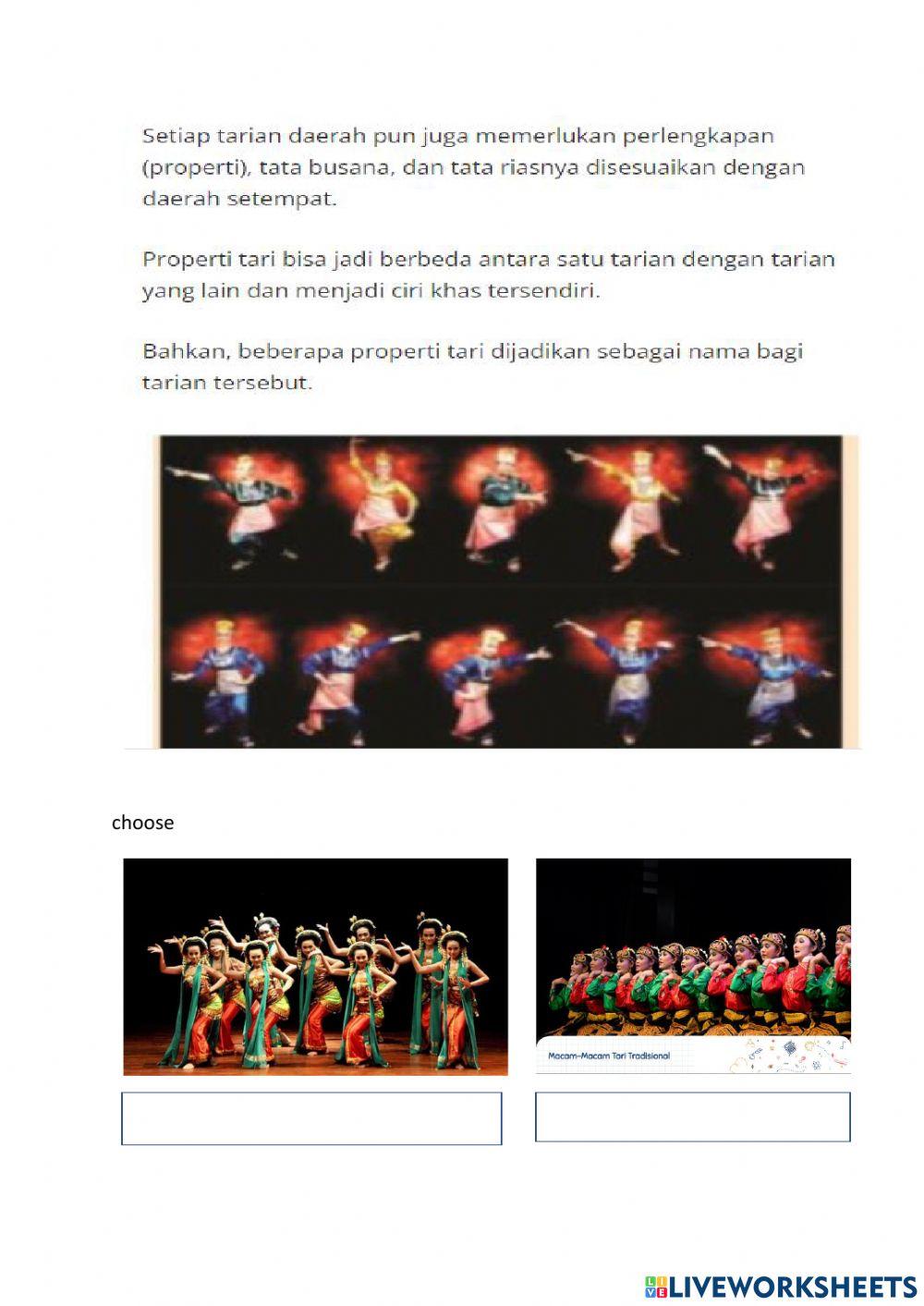 Seni budaya online pdf worksheet | Live Worksheets