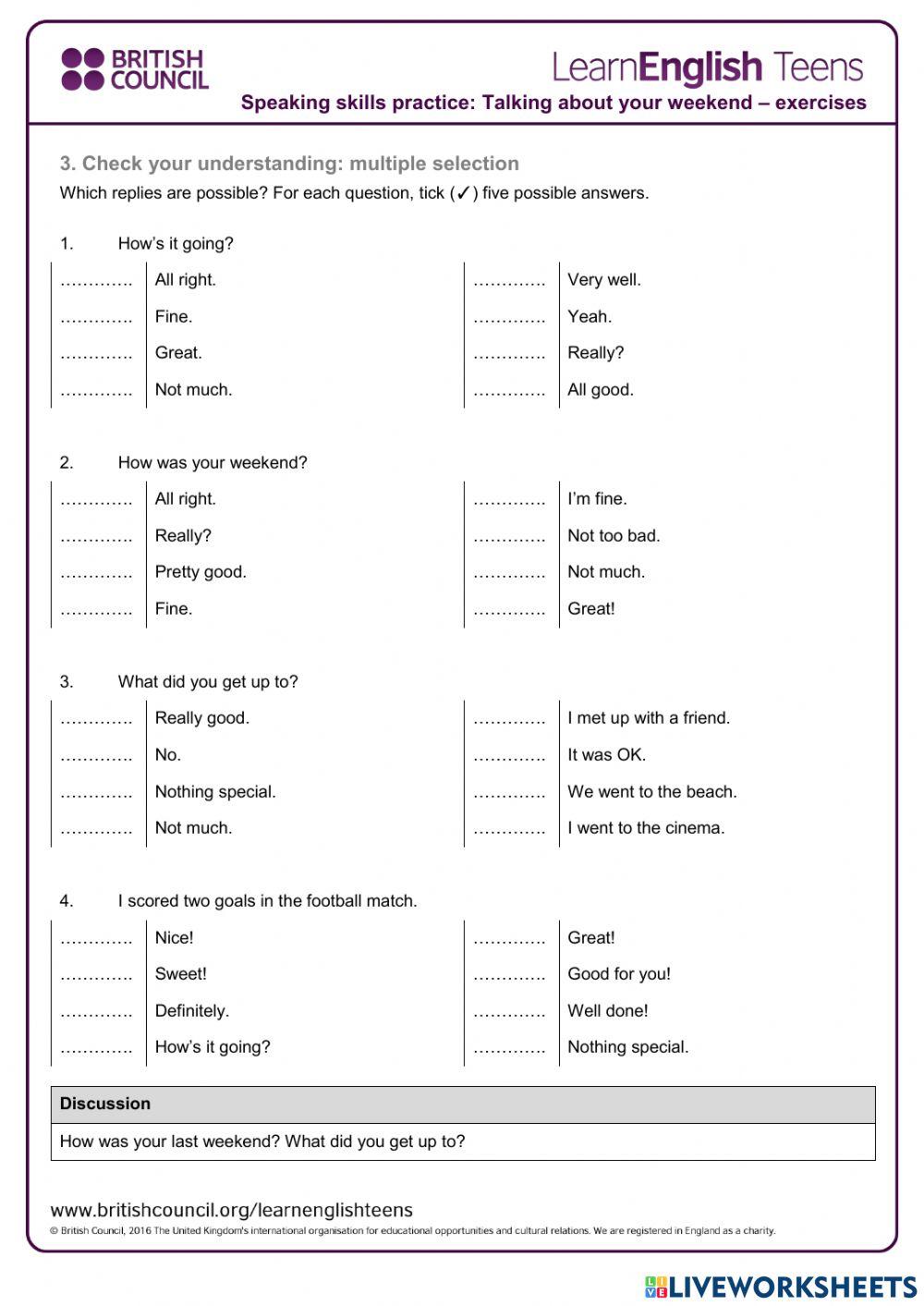 Talking about your weekend 4032175 | sherwin_acu4 | Live