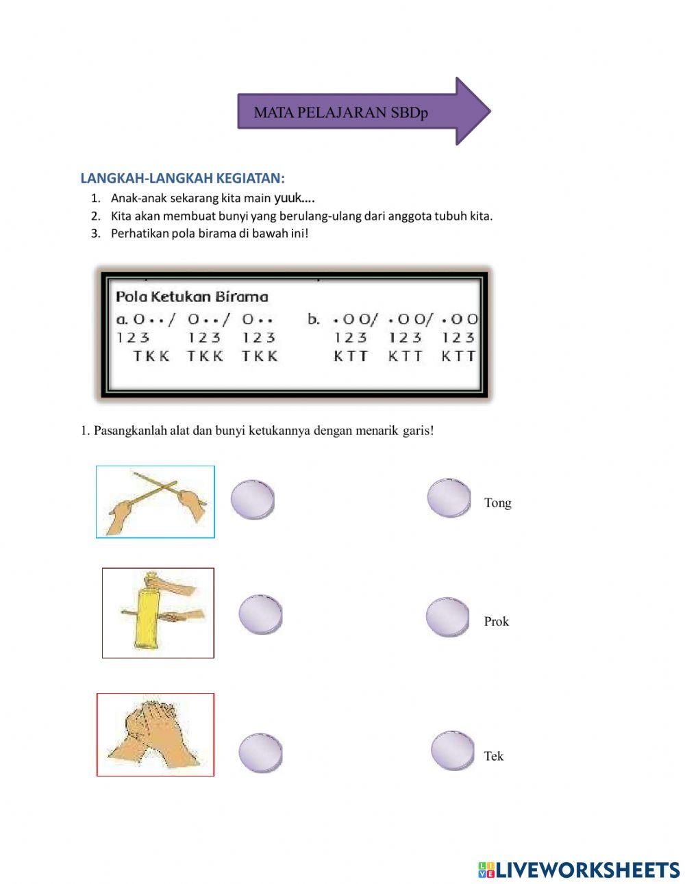 Lkpd kls 2 activity | Live Worksheets