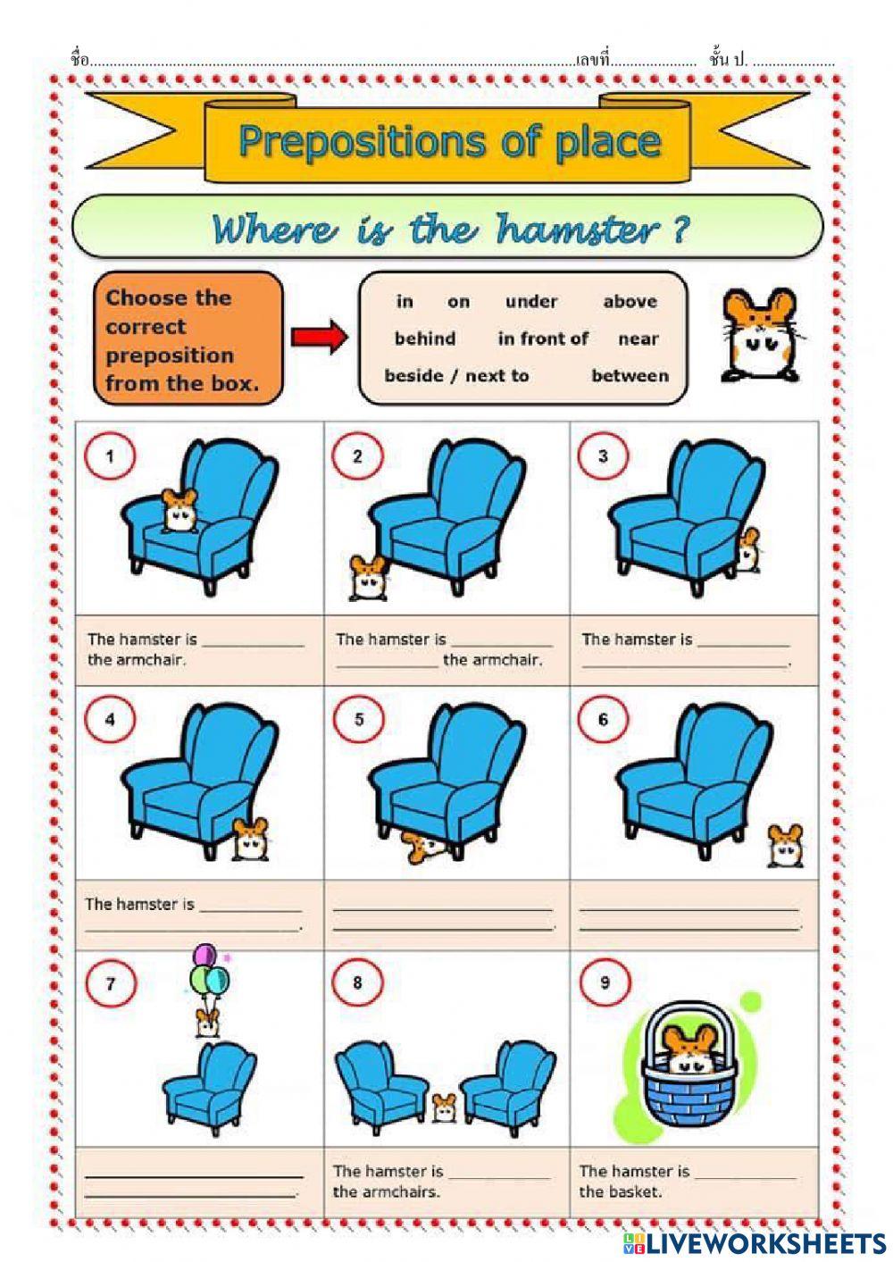 preposition p2 online exercise for | Live Worksheets