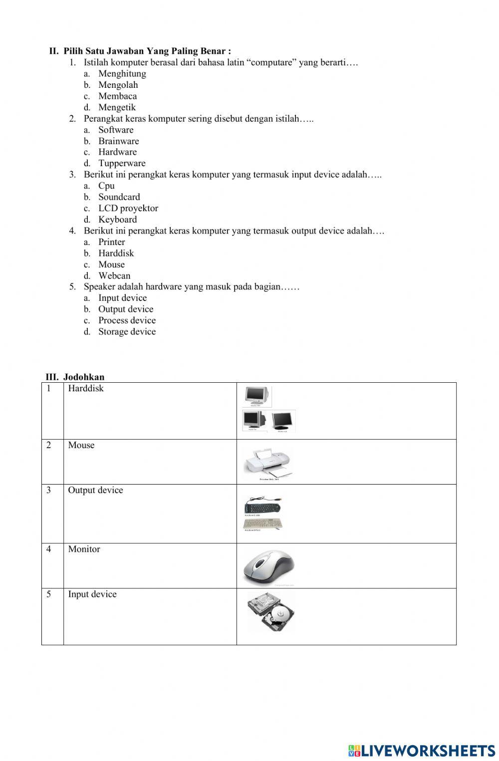 1645894 | Bagian komputer | majidnst123 | LiveWorksheets