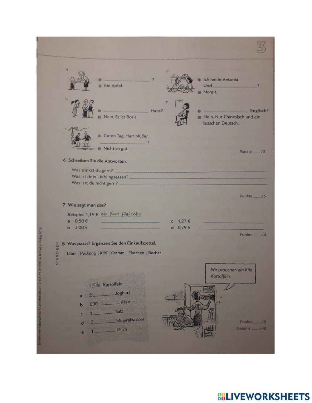 Schritte intern… | Free Interactive Worksheets | 5242061