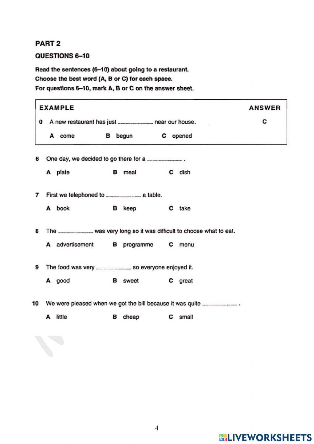 17.11.21-Gold-A2+-U4-Grammar-Revision worksheet | Live Worksheets