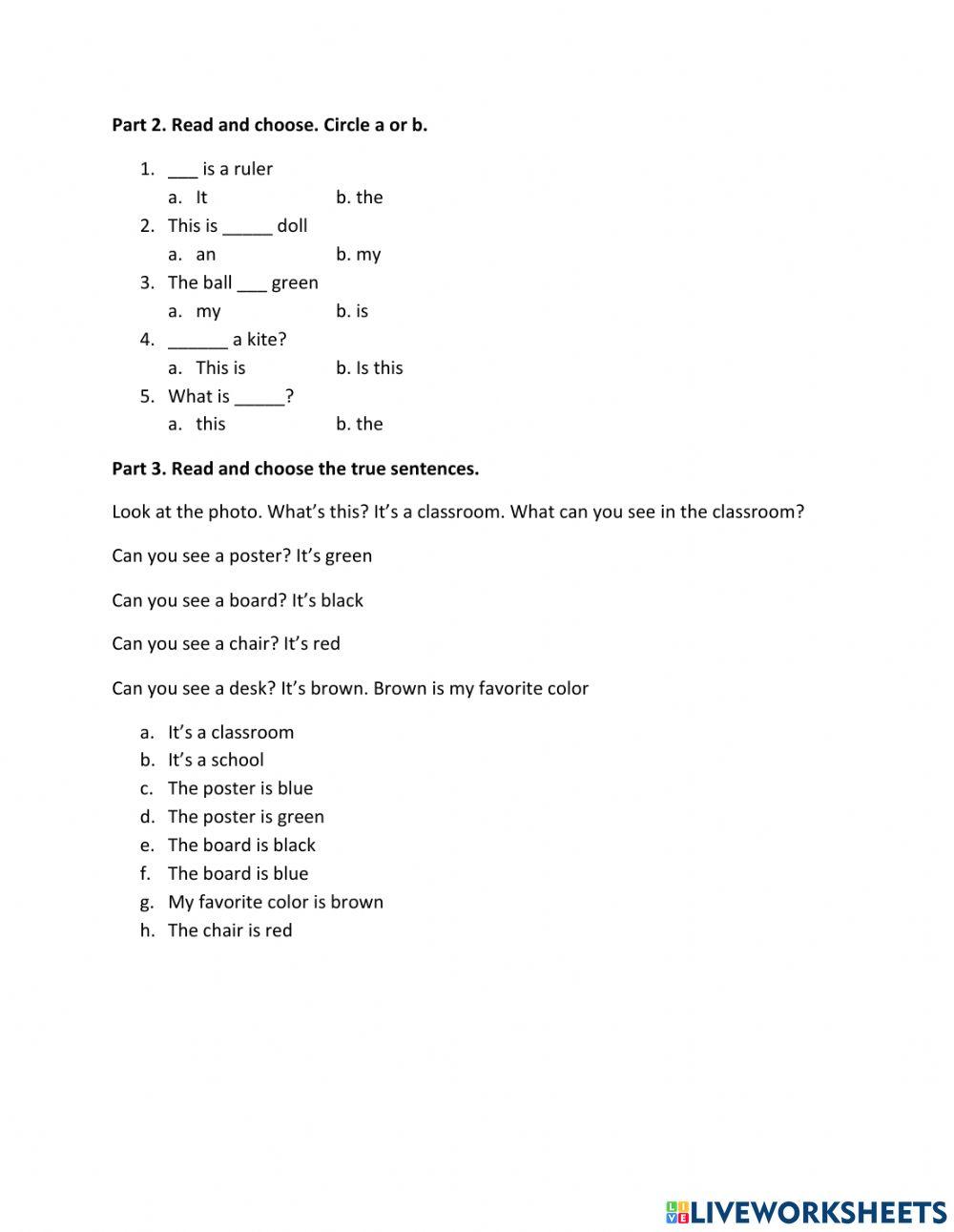 Grade 2 Exercise worksheet | Live Worksheets