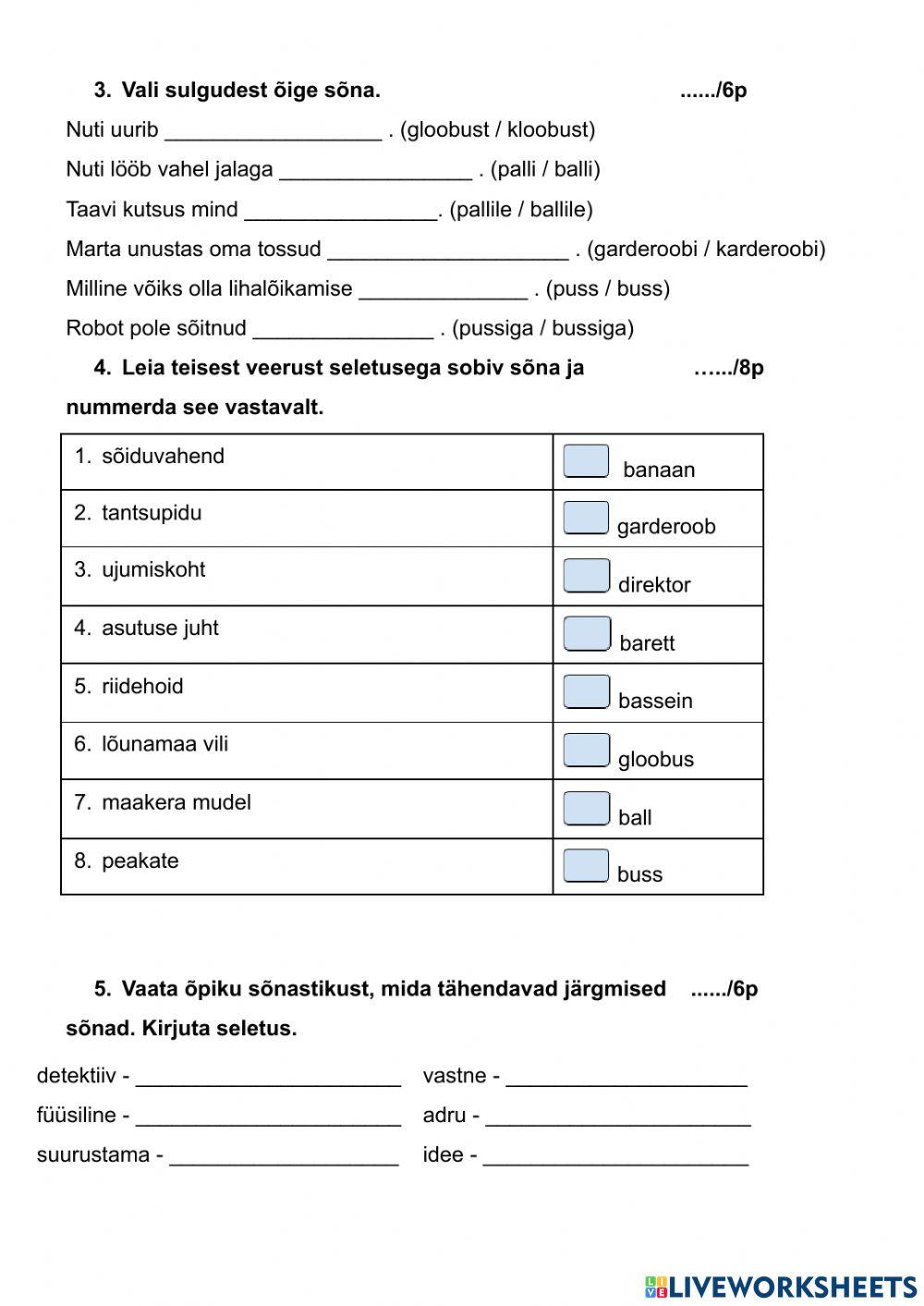 Eesti keele KT nr 2 3.klass 1523 | a_apuhtin | Live