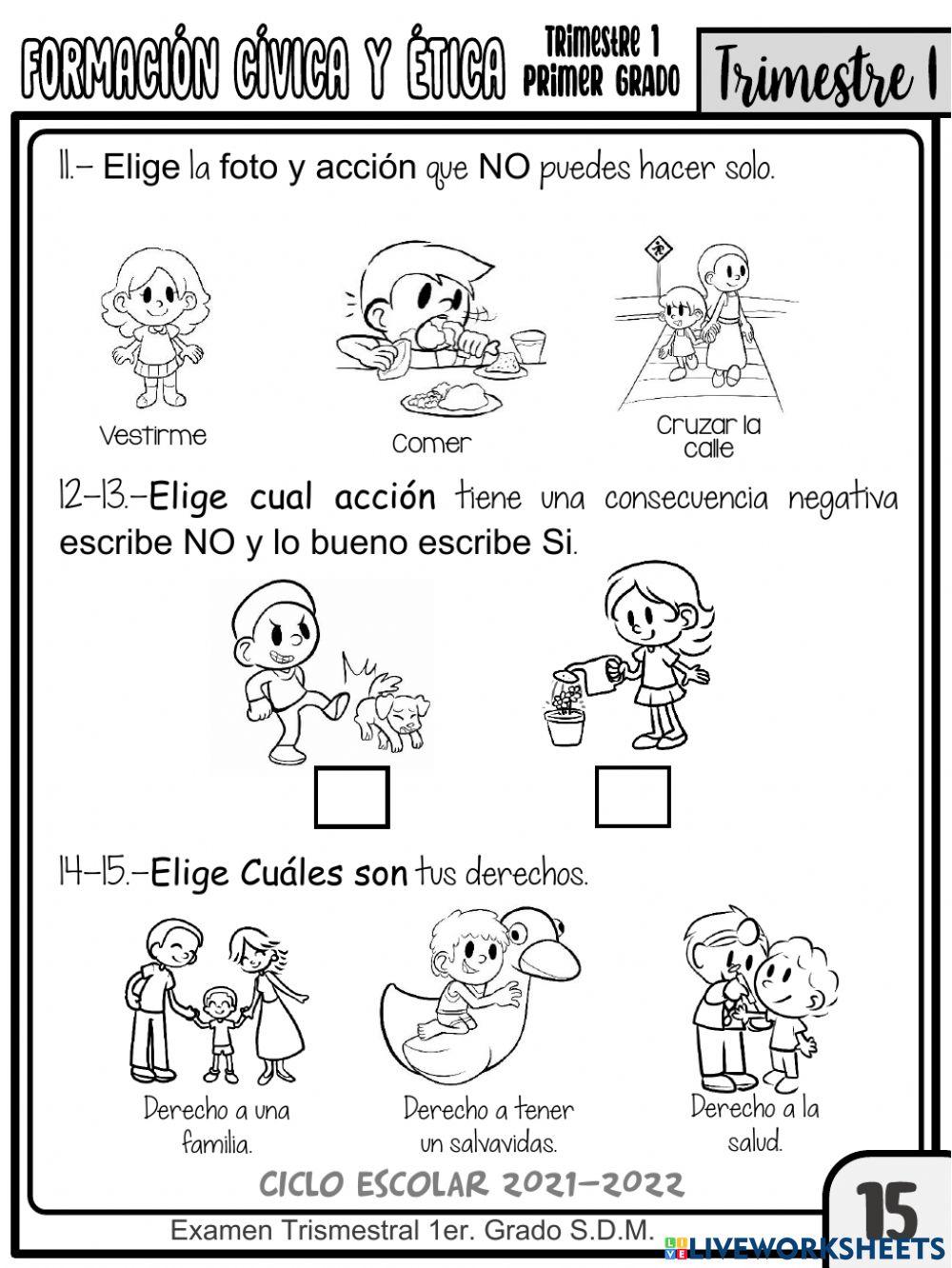 1647864 | EXAMEN TRIMESTRAL FORMACIÓN CIVICA Y ETICA 1647864 | EXAMEN TRIMESTRAL FORMACIÓN CIVICA Y ETICA