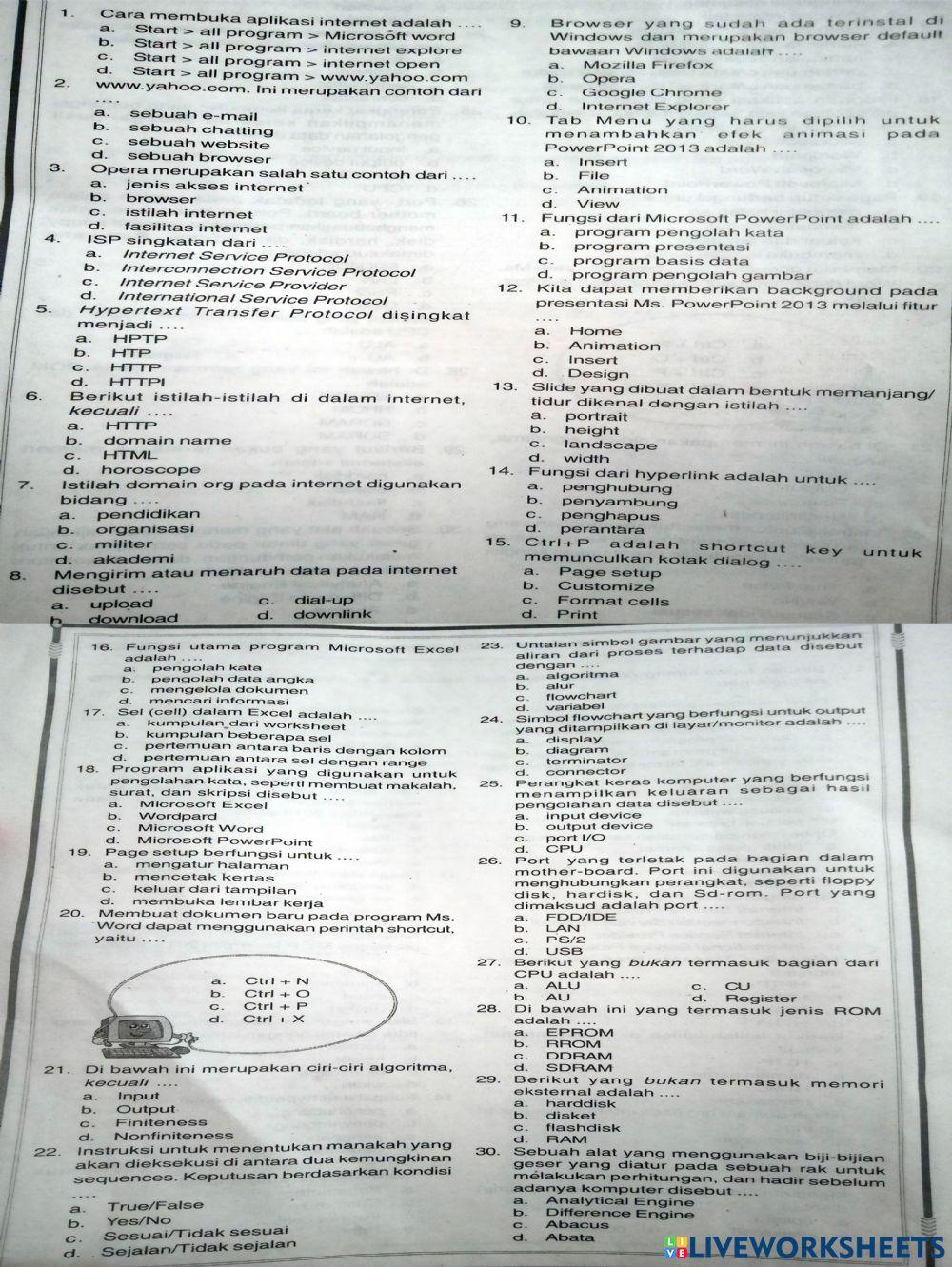 Smp censi | Free Interactive Worksheets | 1647406