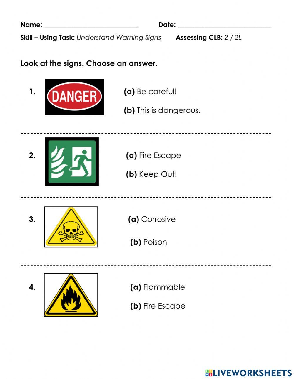 Safety at work-Reading 4 online exercise for | Live Worksheets
