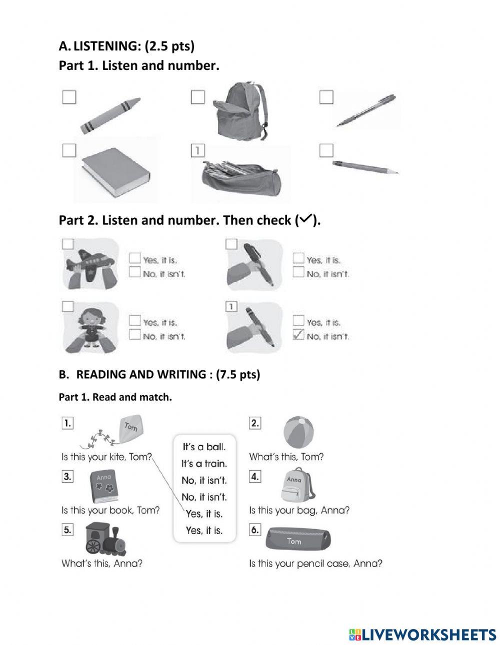Review U123 worksheet | Live Worksheets