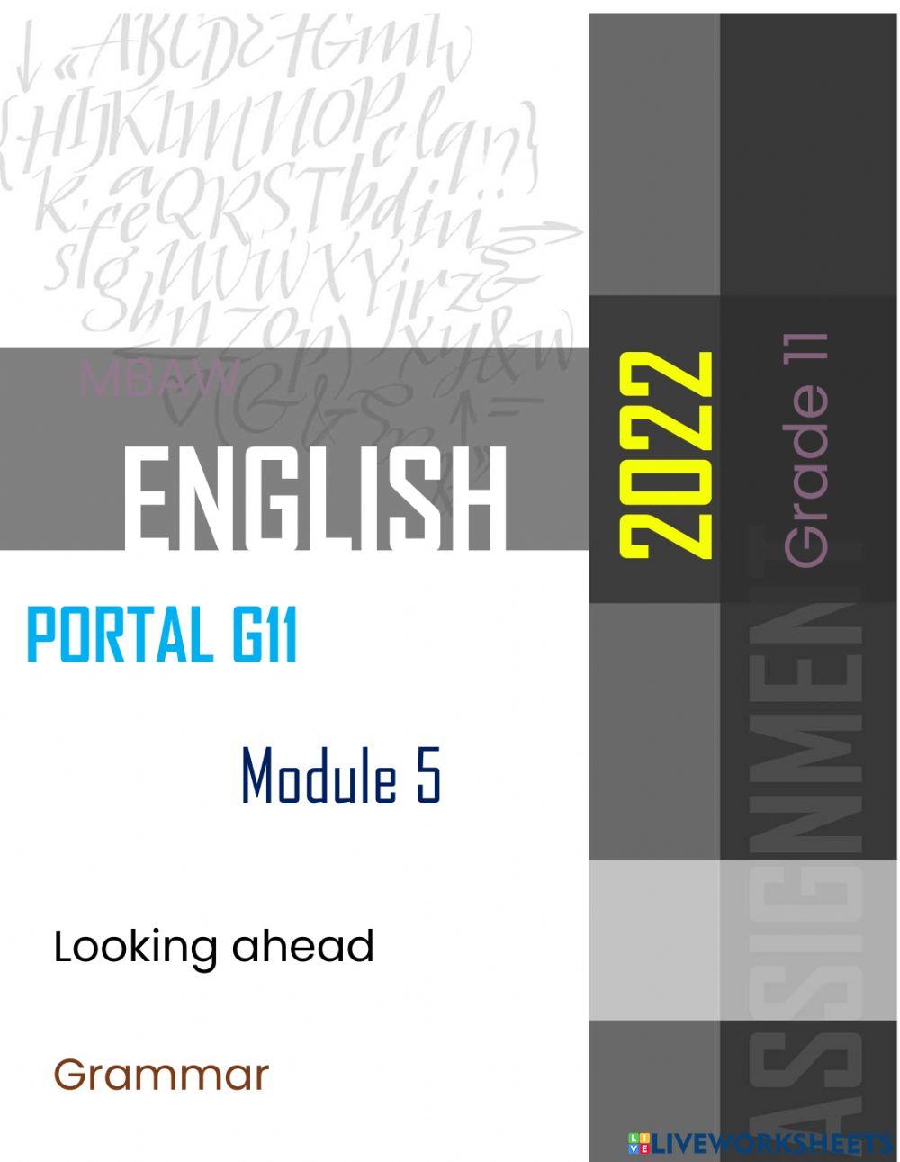 G11 Module 5 Grammar 4018404 | Mohamed Samir | Live