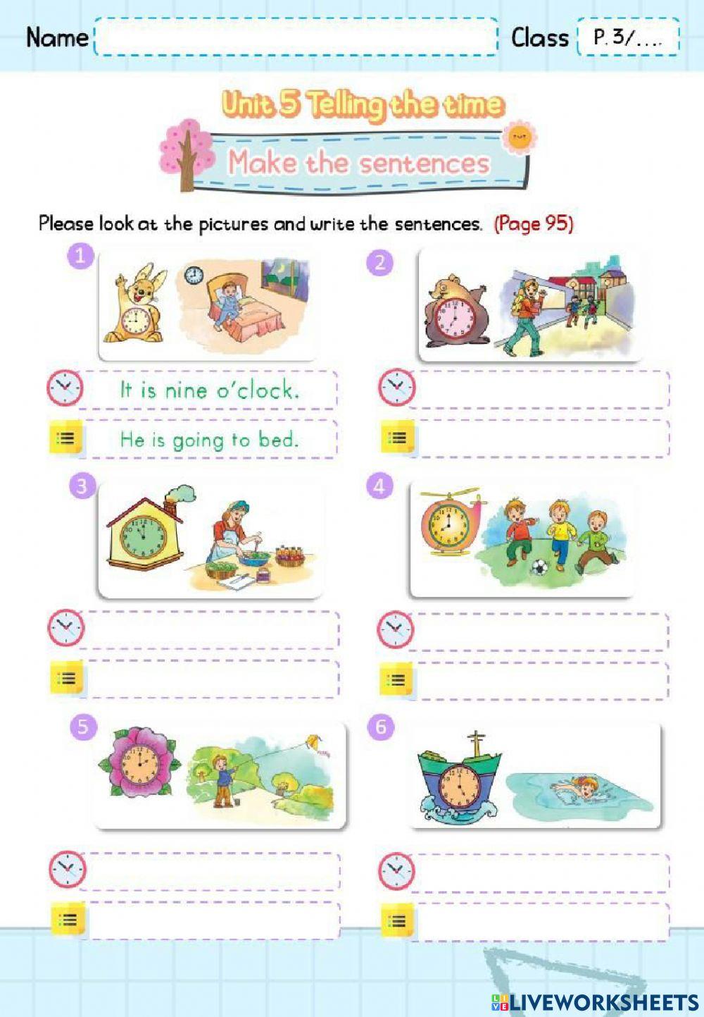 4014108 | Unit 5 Telling the time 2 | Boonyaluck