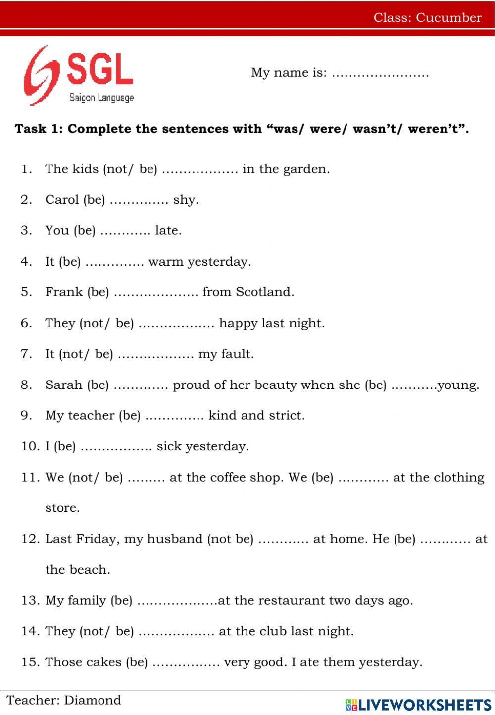 Cucumber 16.11 1649559 | dilysttt | Live Worksheets