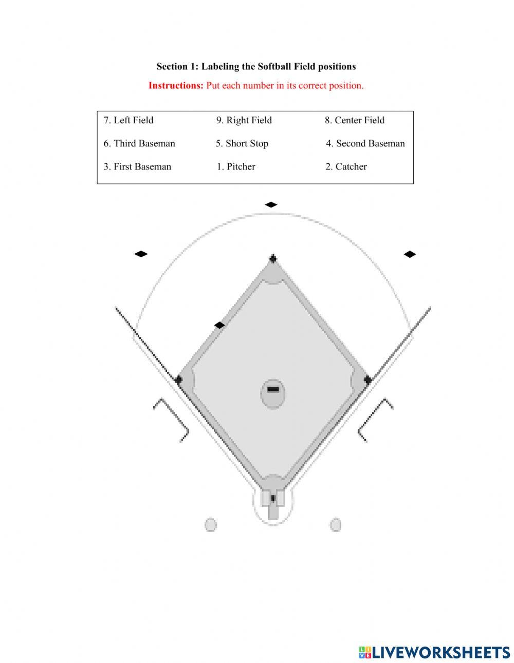 Albury Sayle Softball Test online exercise for | Live Worksheets