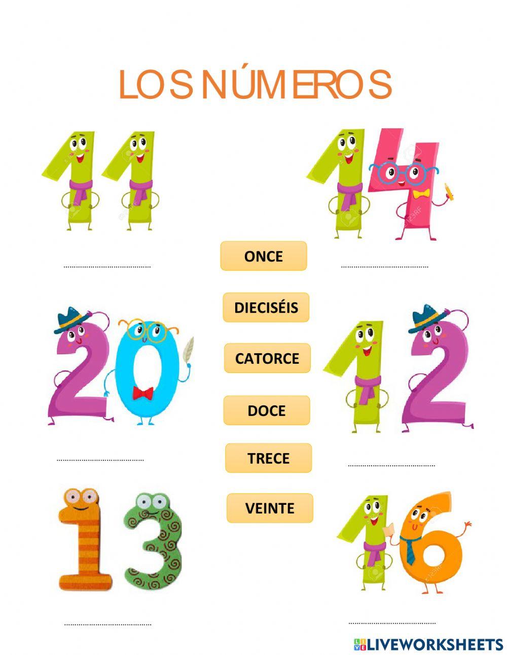 1650399 | Números 11-20 | IsabellaBazo | LiveWorksheets