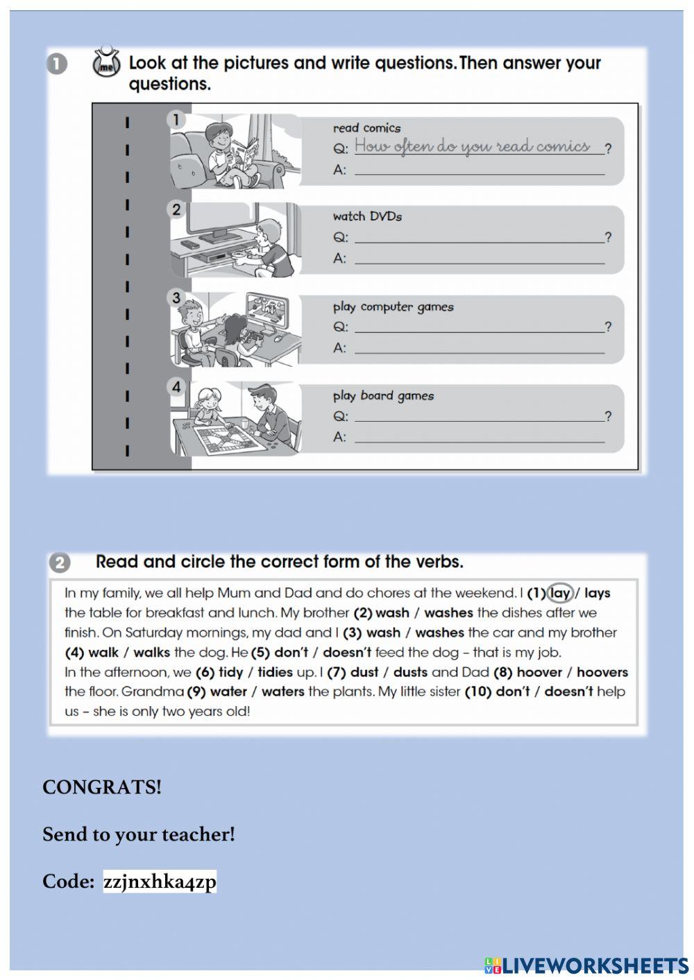 Review unit 2 | Sonia_teacher4 | Live Worksheets