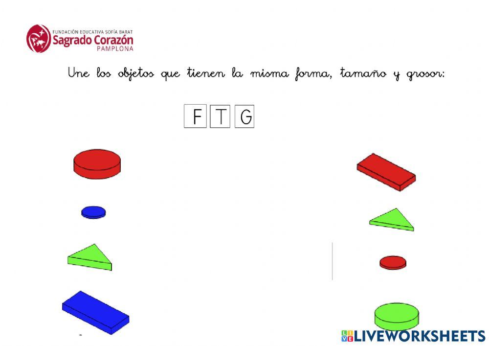 Unir las formas. online exercise for | Live Worksheets
