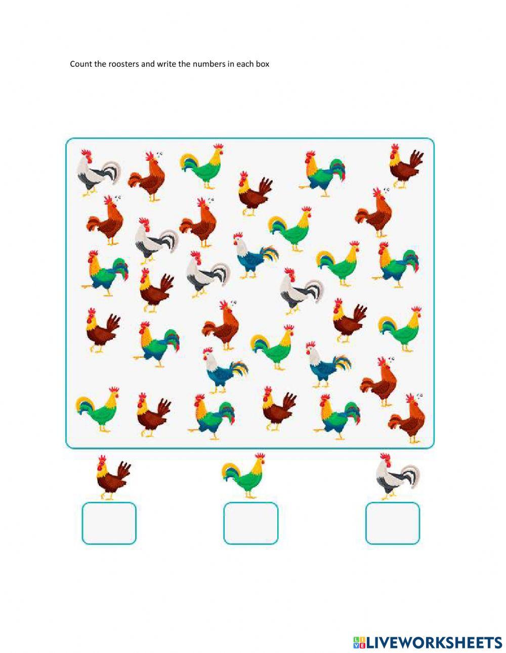 Quantities worksheet for Preschool | Live Worksheets