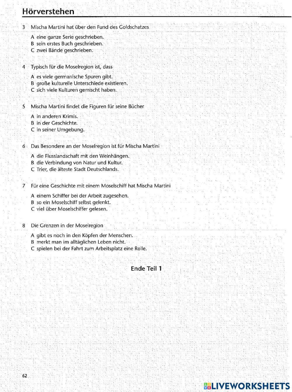 Training DSD II… | Free Interactive Worksheets | 4298169