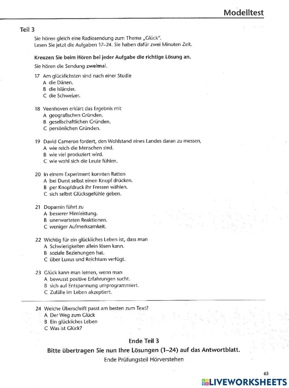 Training DSD II… | Free Interactive Worksheets | 4298169