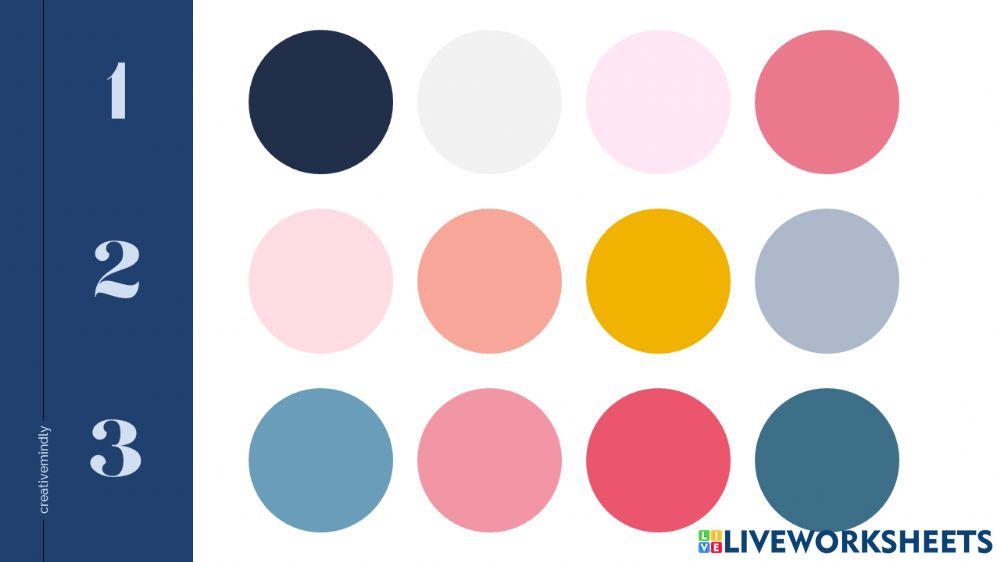 Le colours worksheet | Live Worksheets