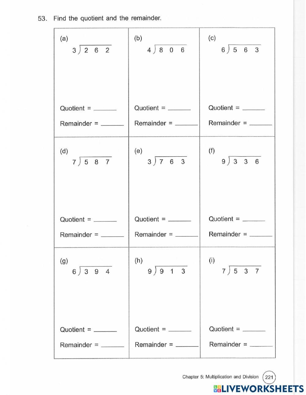 Maths homeworks (17-11) online exercise for | Live Worksheets