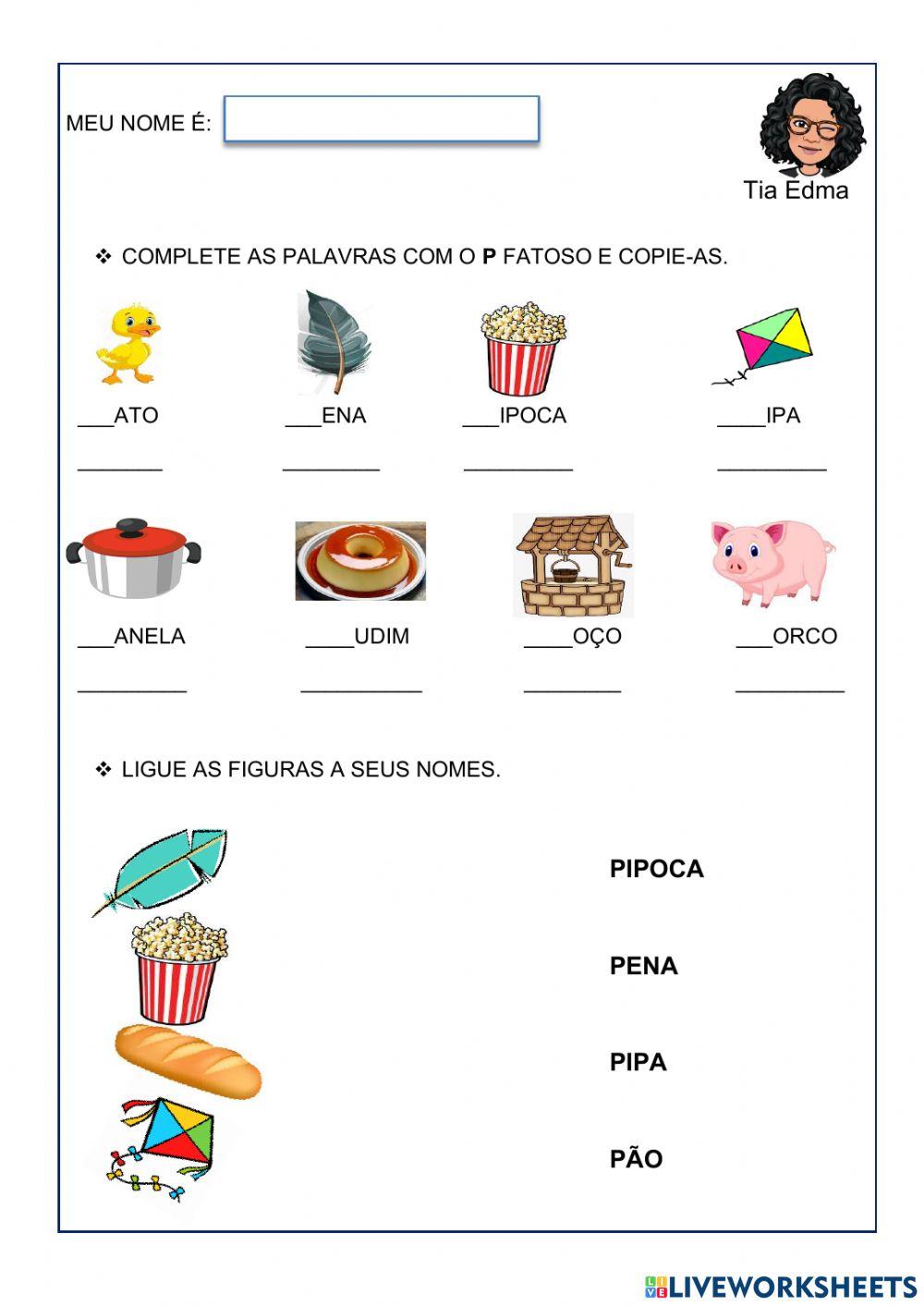 Letra p online exercise for PRÉ III | Live Worksheets