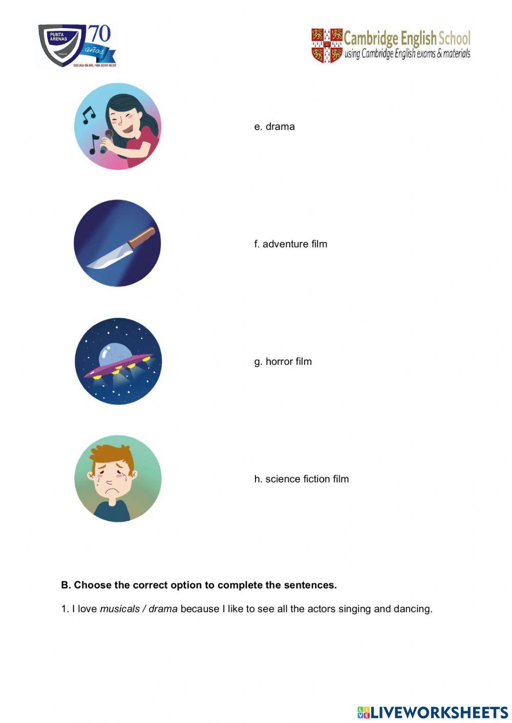 Vocabulary online exercise for A2 | Live Worksheets