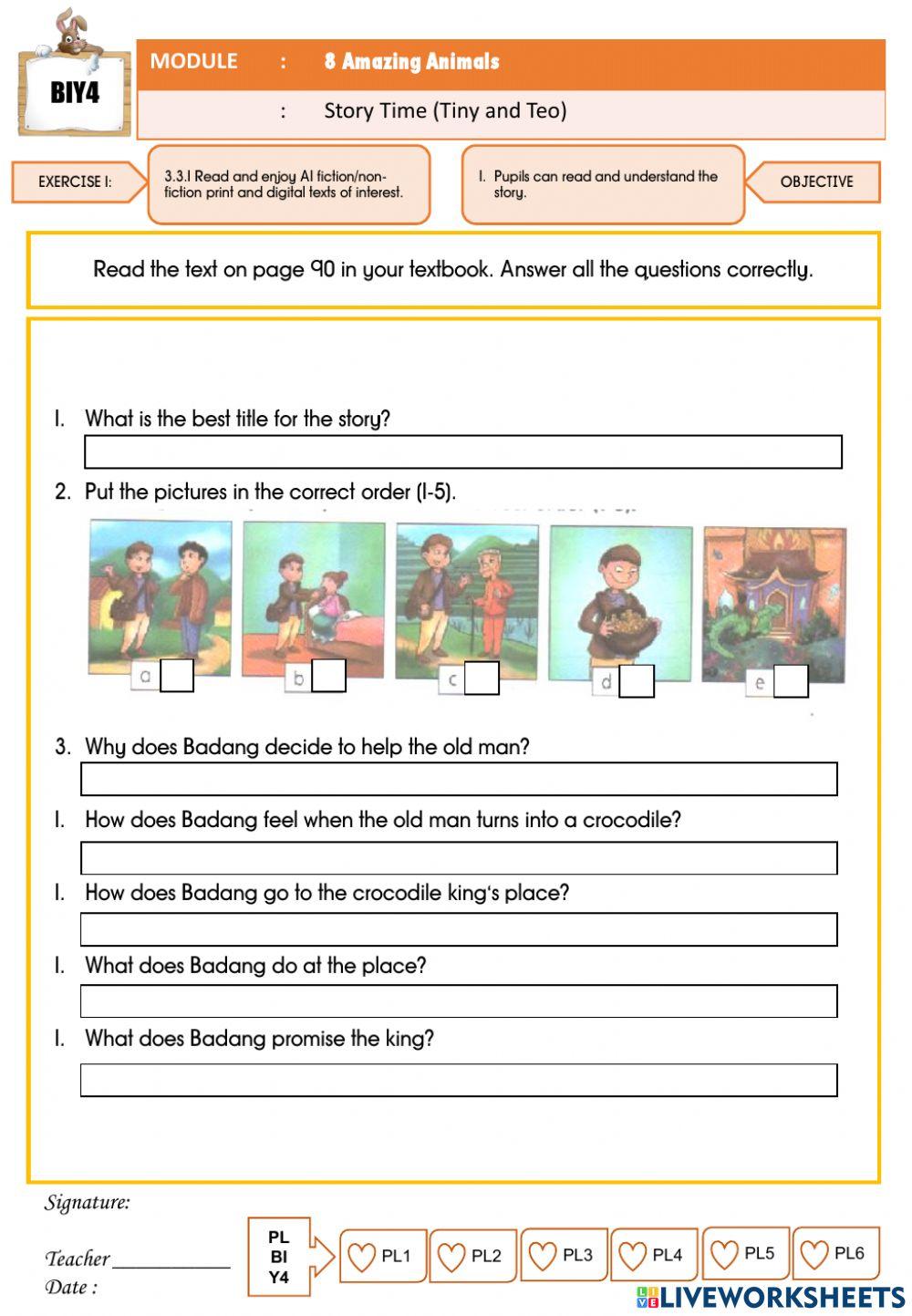 18-11 Year 4 Module 8 worksheet | Live Worksheets