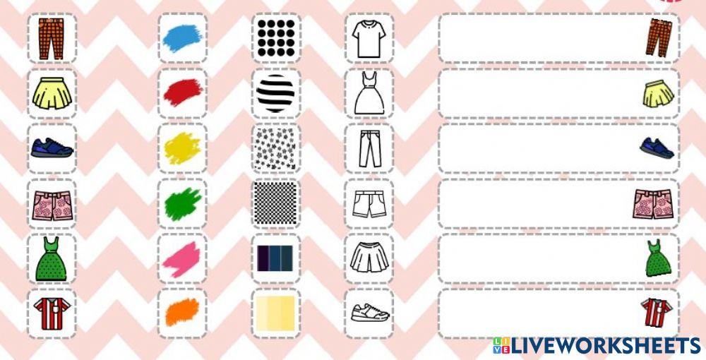 Clothes (I'm wearing) worksheet | Live Worksheets